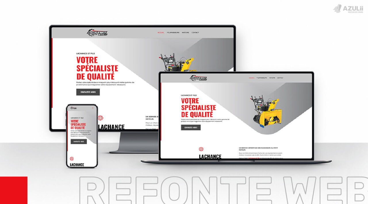 Lachance et fils : Refonte web - Azulii Gestion de l'image